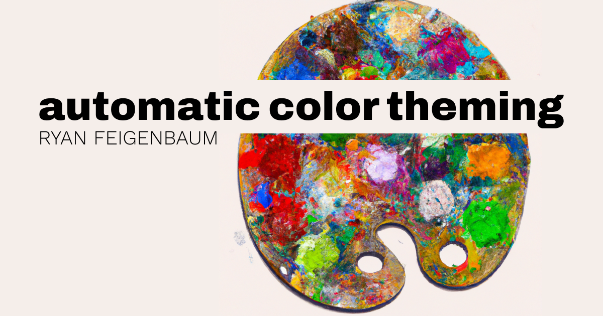 Automatic color theming with JS, CSS, and Ghost